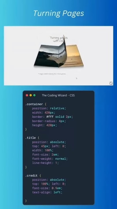 How to make turning pages book in Html, Css and JavaScript #coding #shorts - YouTube