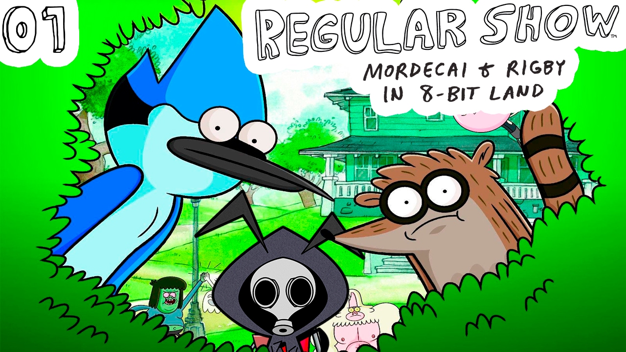 Regular Show Mordecai & Rigby In 8-Bit Land Mundo 1 - YouTube