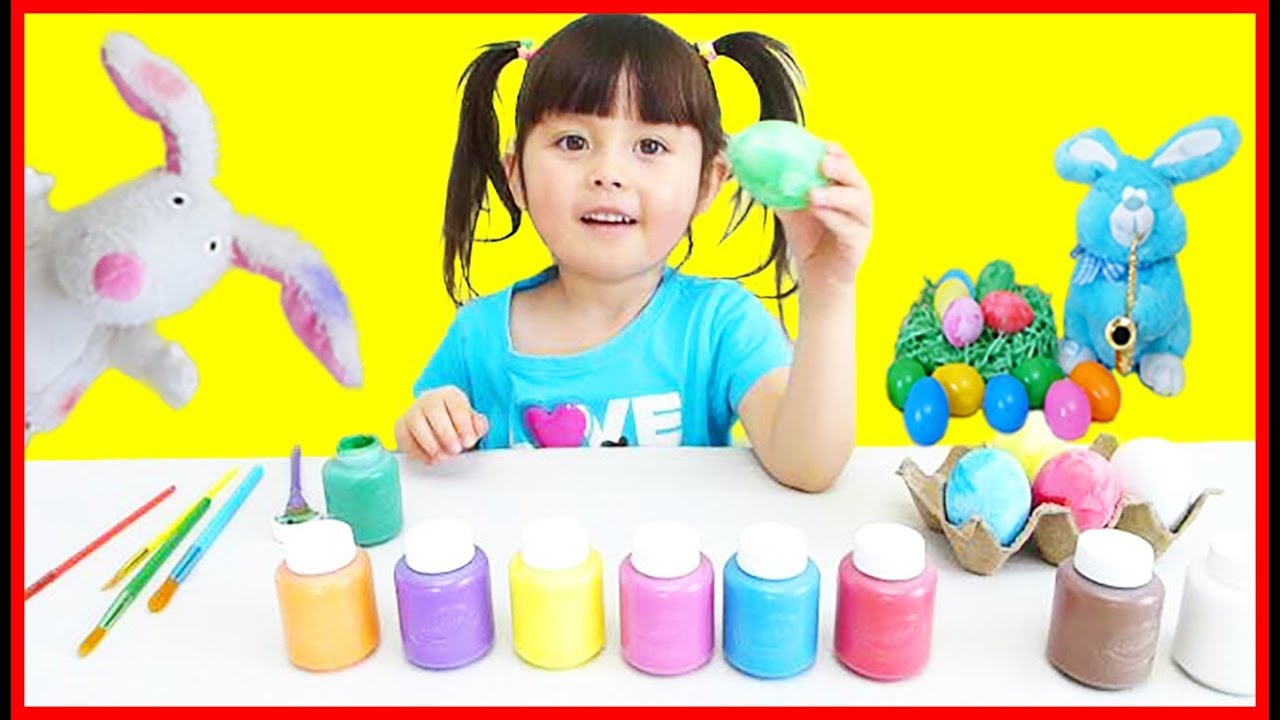 Learn Colors With Easter Eggs Daddy Finger Family Nursery Rhyme Songs ...