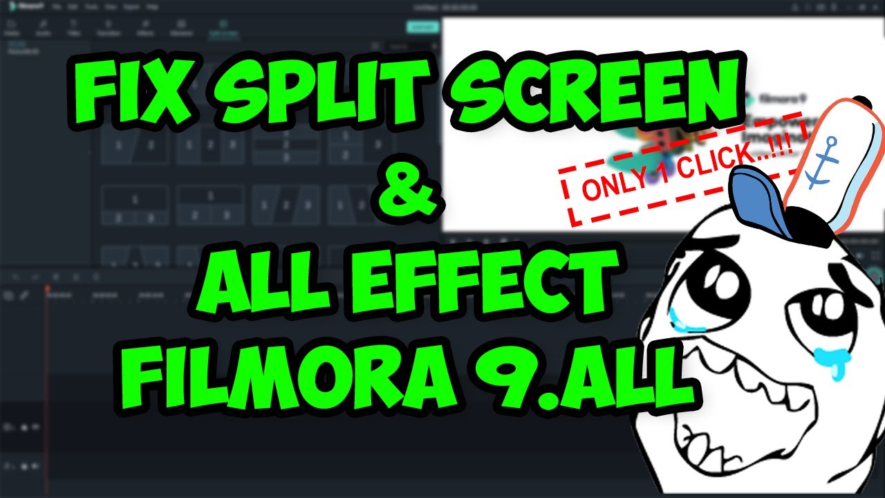 Fix Effect & Split Screen Hilang Filmora 9 Dalam 1X Klik ...