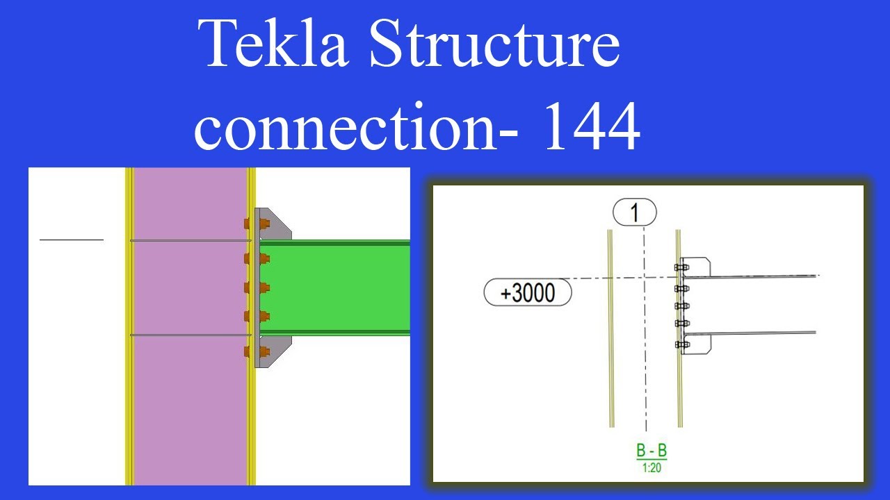 Tekla structure connection 144 || Tekla Tutorial bangla || TeklaBD ...