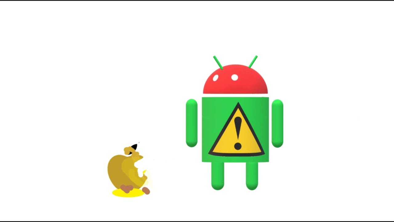 Android shits and pee Apple logo - YouTube