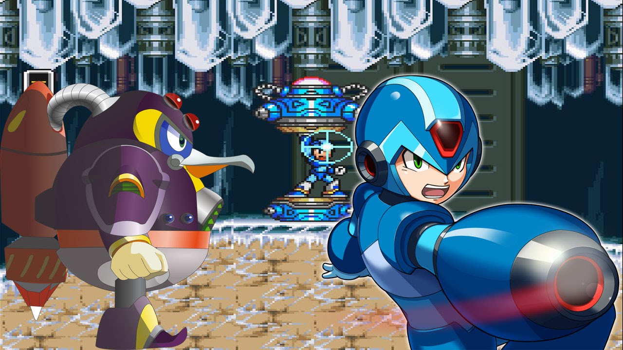 Megaman vs Chill Penguin - Megaman x SNES / Clásicos - YouTube