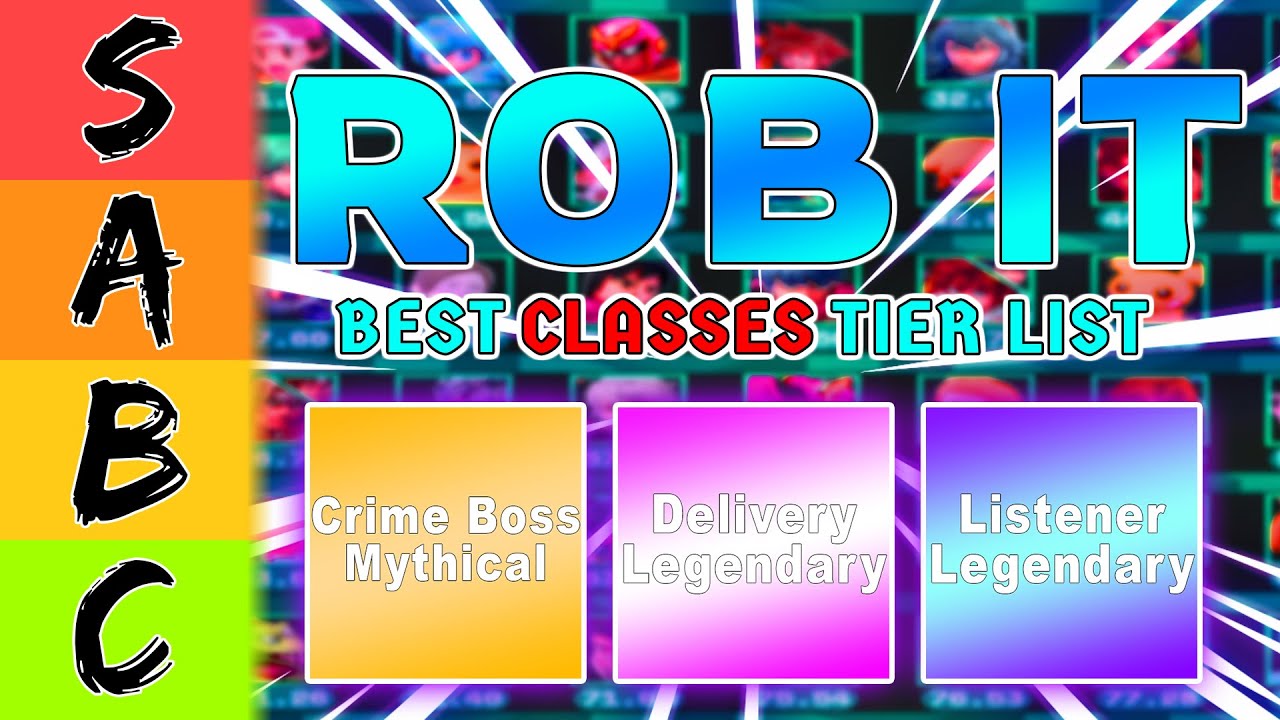 Roblox Rob It Classes Tier List (January 2026) | Best S Tier Crime Boss ...