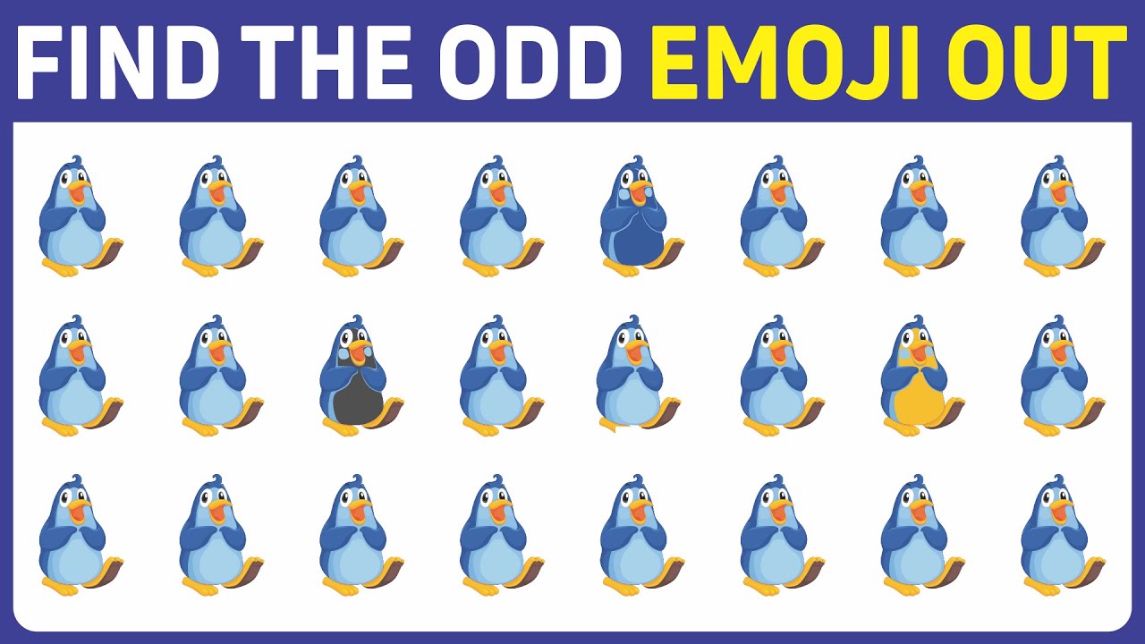 HOW GOOD ARE YOU EYES #123| FIND THE ODD EMOJI OUT | My Odd Show - YouTube