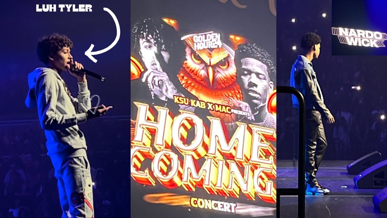 Nardo Wick & Luh Tyler Preform at KSU Hoco 🦉💛🖤 - YouTube