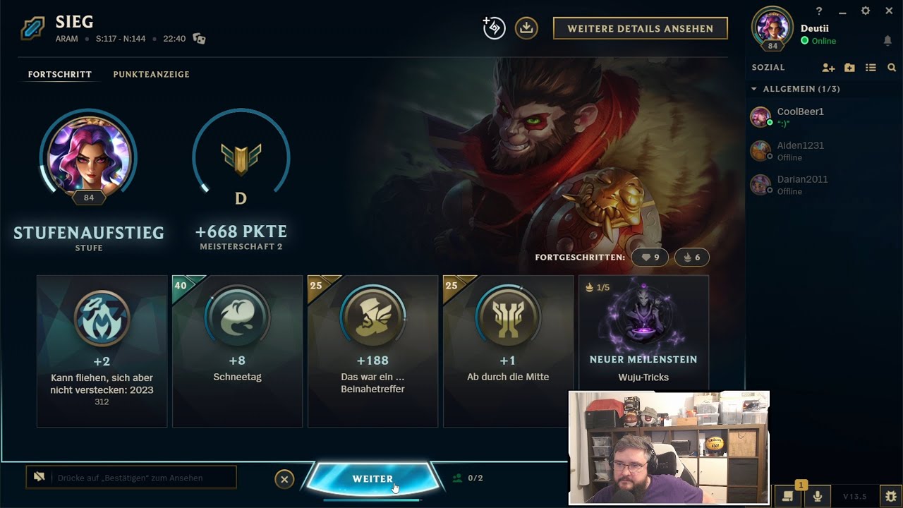 League of Legends | ARAM | Wukong | D | Sieg | w/friends | 13.03.2023 ...