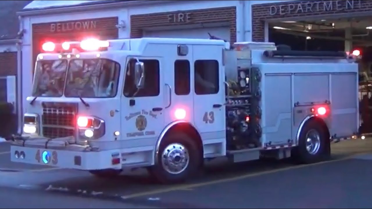 Belltown, CT Fire Department Engine 43 Responding - YouTube