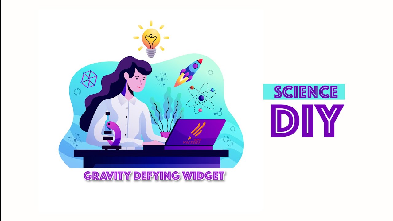 How to make a gravity defying widget using waste material | DIY science ...