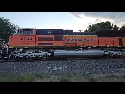BNSF 8765 Leads Full Coal Train Southbound Through Colorado Springs, Colorado! - YouTube