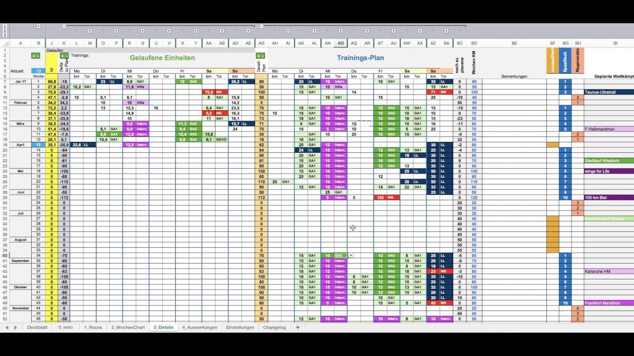 Laufen: Periodisierung von Trainingsplänen (Überblick Version 2.0 ...