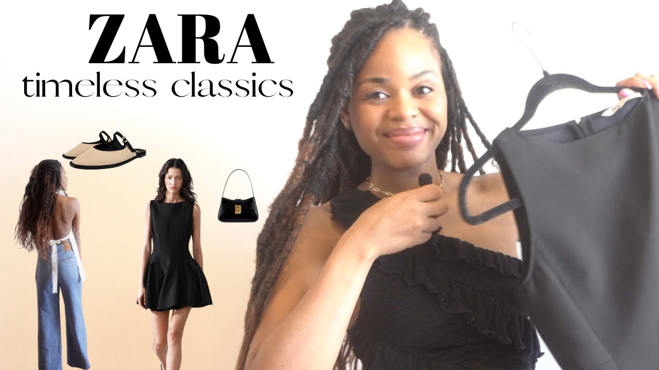 ZARA HAUL and TRY ON! timeless + classic pieces - YouTube