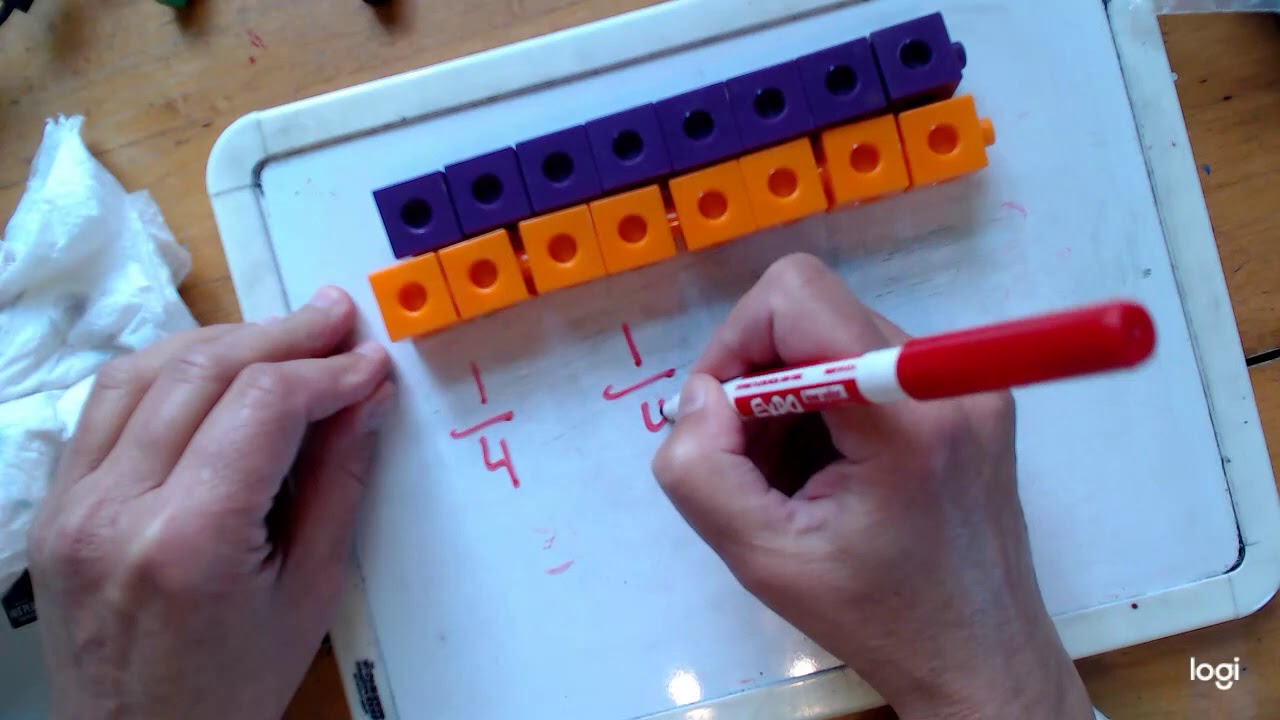 Demonstrating Fractions using Connected Cubes - YouTube