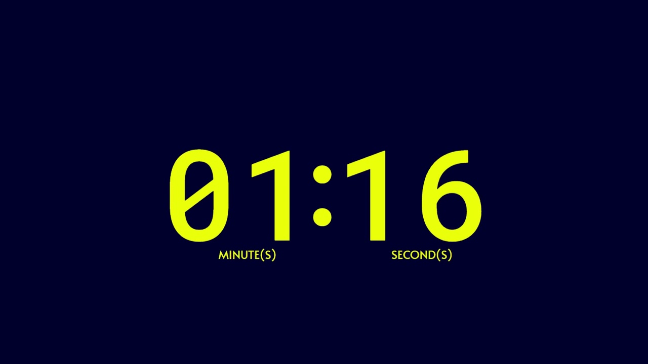Navy Blue and Yellow 3 Minute Countdown Timer - Silent - YouTube
