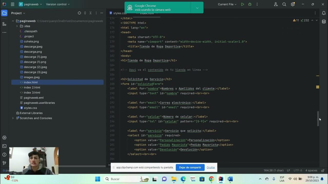 Pagina web HTML - YouTube