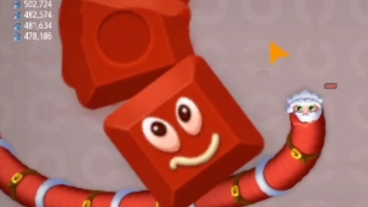 WORMS ZONE Giant Santa Worms /WormsZone Santa Face Worms - YouTube
