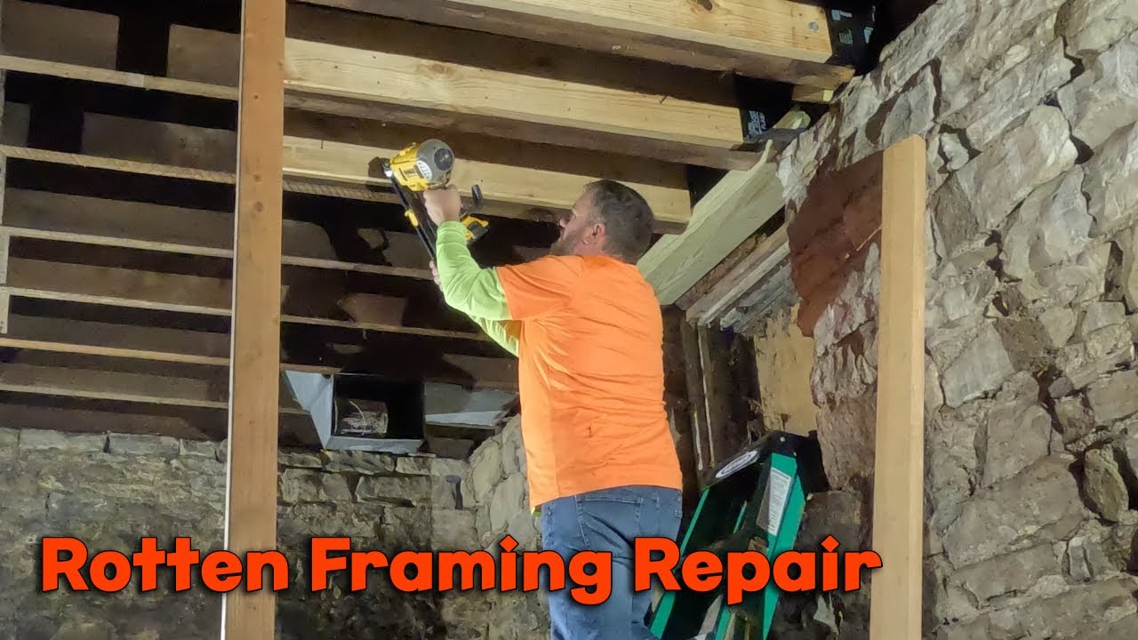 Repairing Rotten Floor Joists and Rafters- Abandoned Historic 1800s ...