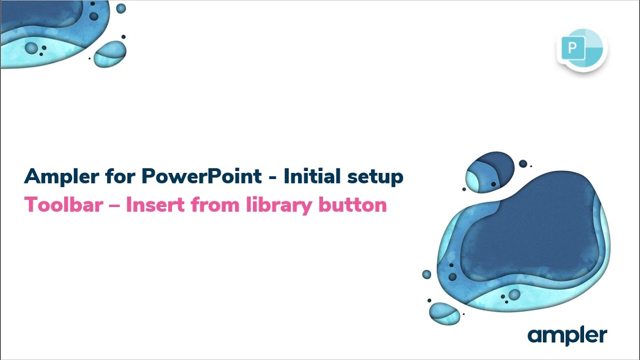 PowerPoint - Initial setup - Toolbar - Insert from Library button - YouTube