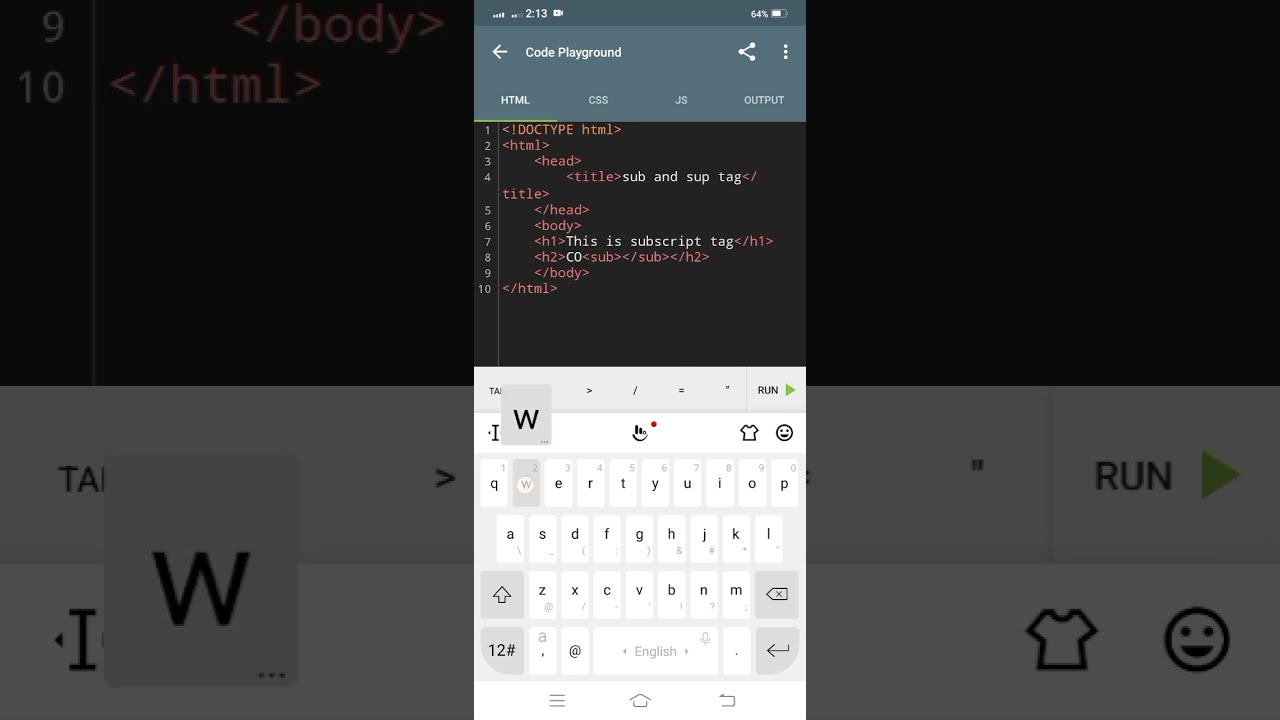 Subscript And Superscript Tag In Html How To Write CO2 And A In Html Learn With Jk Subscript And Superscript Tag In Html How To Write CO2 And A In Html Learn With Jk