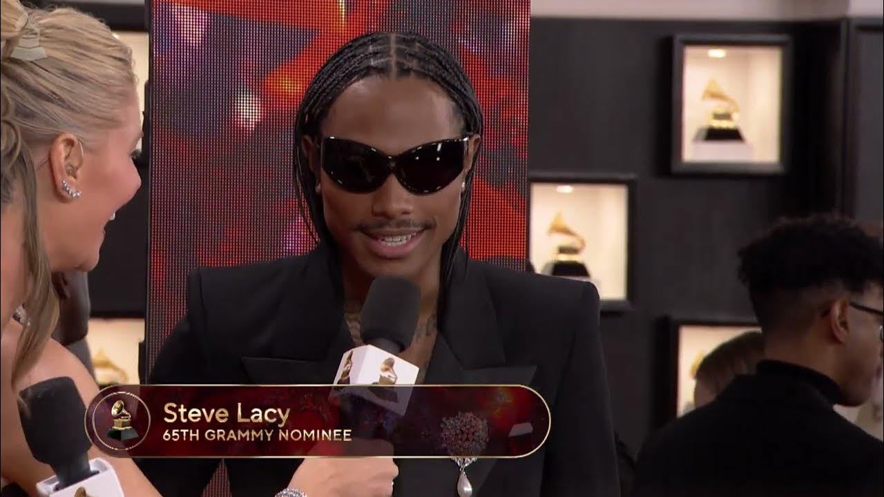 STEVE LACY Red Carpet Interview | 2023 GRAMMYs - YouTube