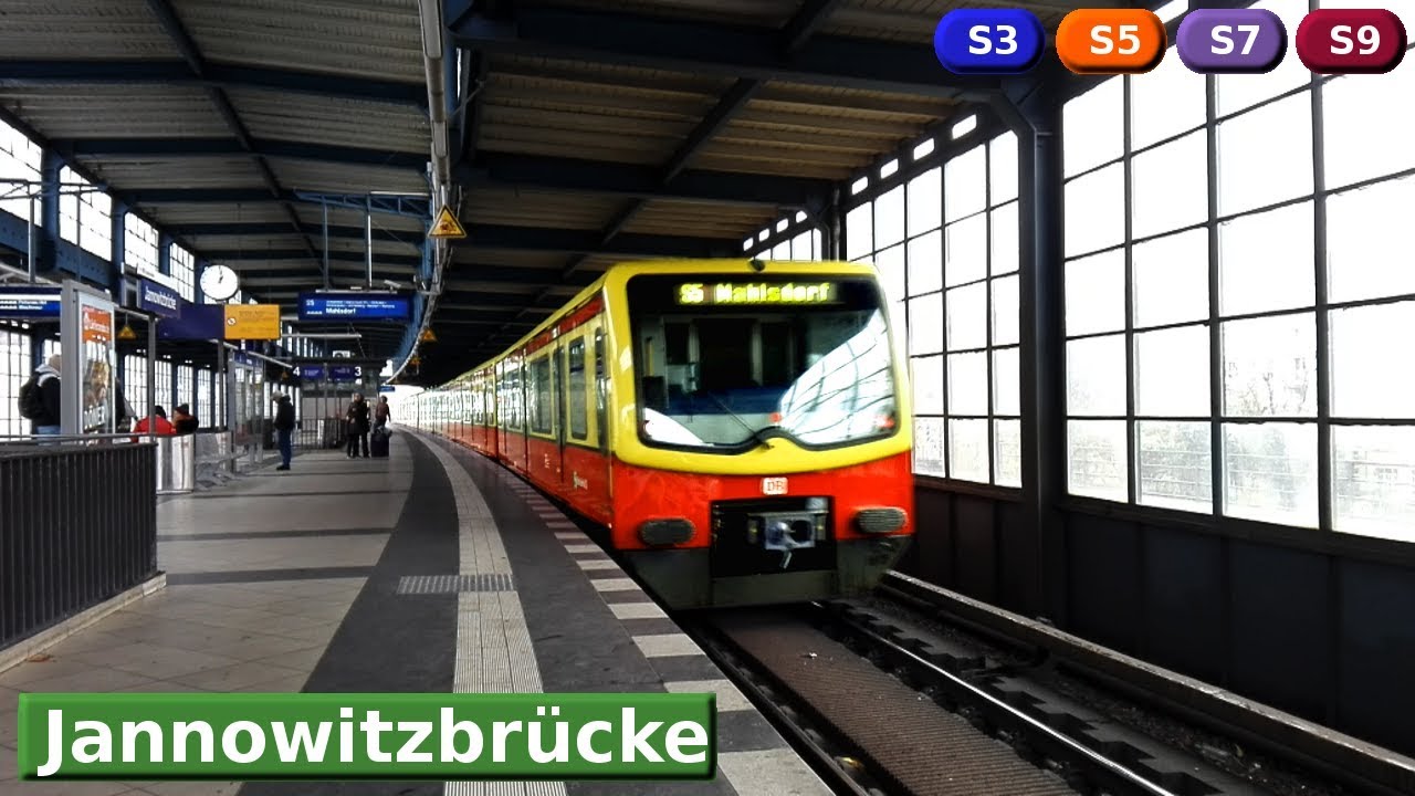 Jannowitzbrücke S3 - S5 - S7 - S9 : S-Bahn Berlin ( DB 481 ) - YouTube