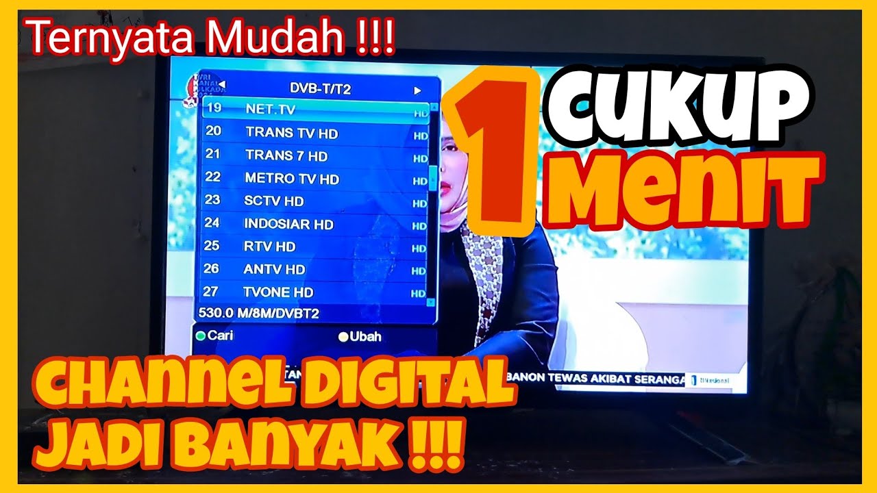 Cara Mudah Channel Digital TV jadi Banyak - YouTube