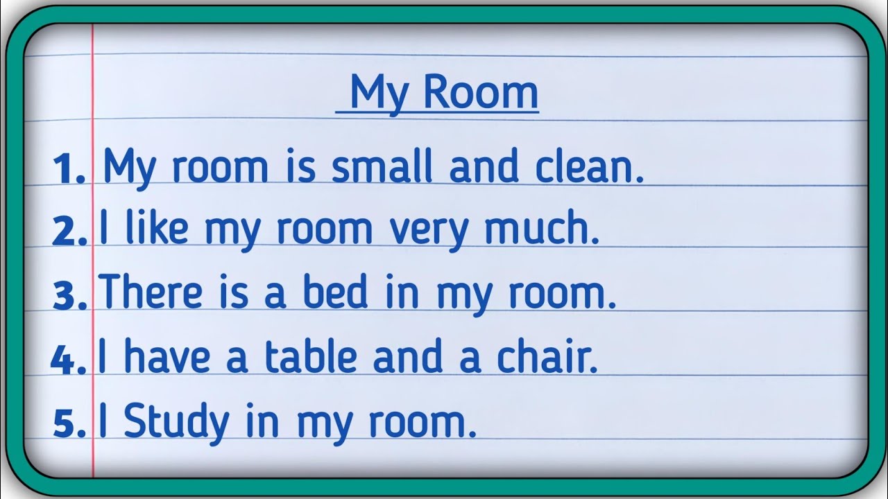 10 Lines On My Room | Essay On My Room In Englis | My Room Essay 10 ...