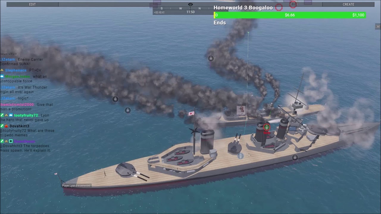 So A destroyer sank a Heavy Cruiser with Depth Charges... - YouTube