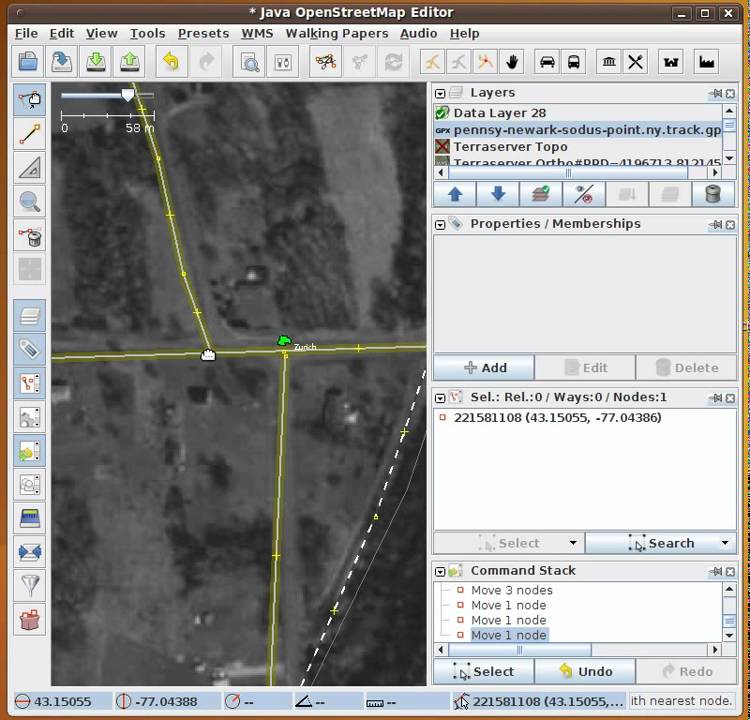 Fixing a misaligned junction using JOSM - YouTube