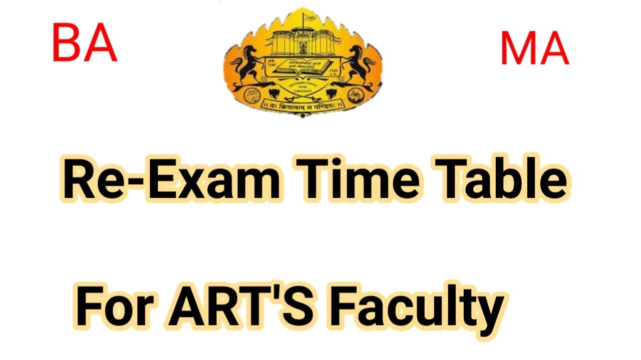 Re-Exam Time Table For ART'S Faculty #BA #MA #SPPU - YouTube