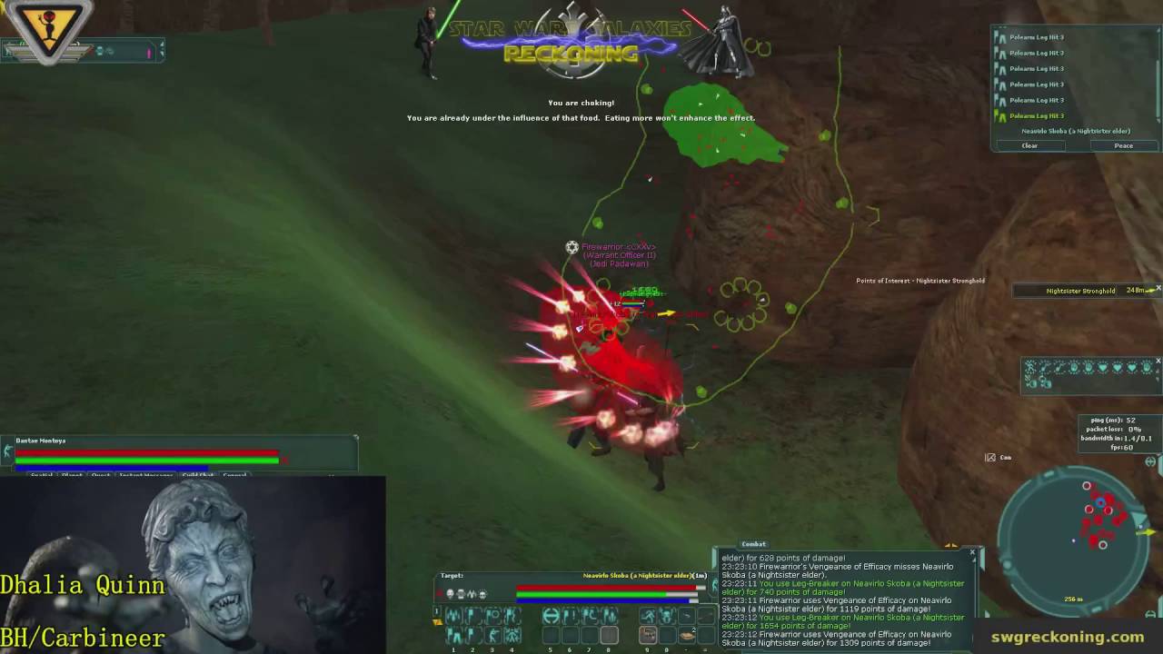 Star Wars Galaxies - Reckoning Server - Firewarrior' Knight Trial Elder hunt - YouTube