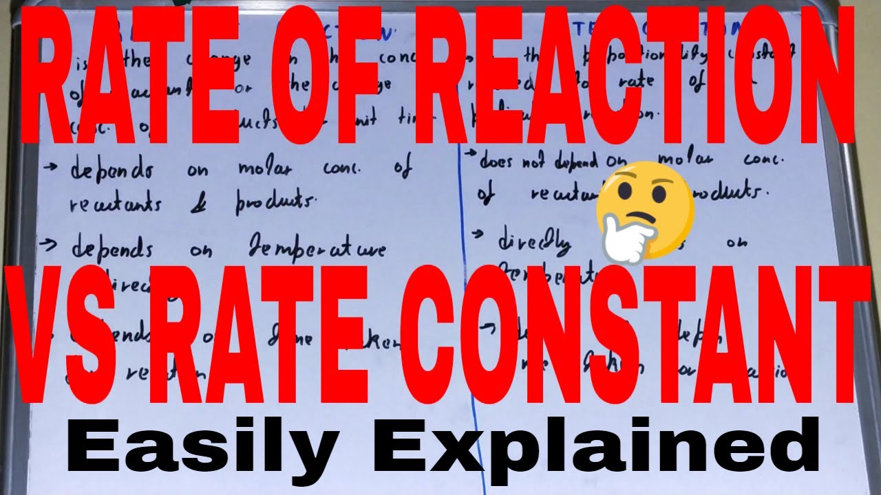 Rate Of Reaction Vs Rate Constant Difference Between Rate Of Reaction Rate Of Reaction Vs Rate Constant Difference Between Rate Of Reaction
