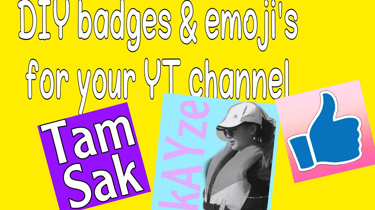How to make Badges & emojis for youtube channel || DIY #membership ...