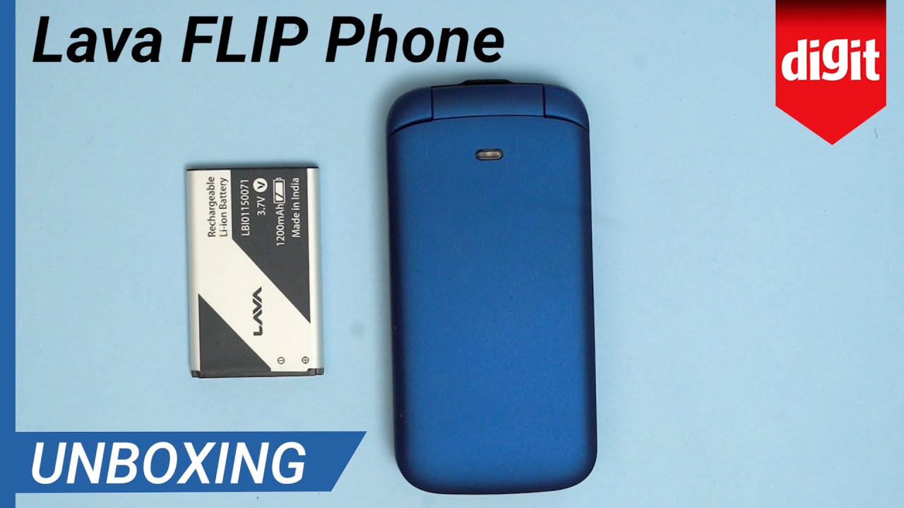 Lava FLIP Phone Blue Unboxing - YouTube