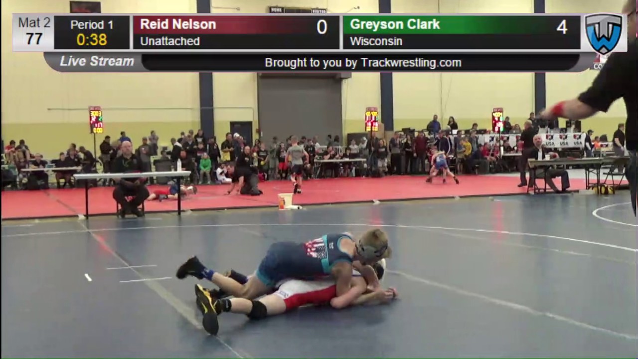 3002 Schoolboy 77 Reid Nelson vs Greyson Clark Wisconsin 7863611104 ...