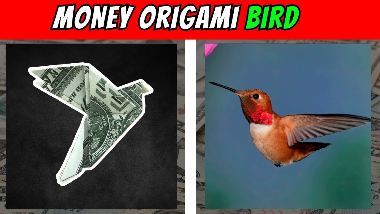 How to Make a Money Origami Bird - Perfect Gift Idea! - YouTube