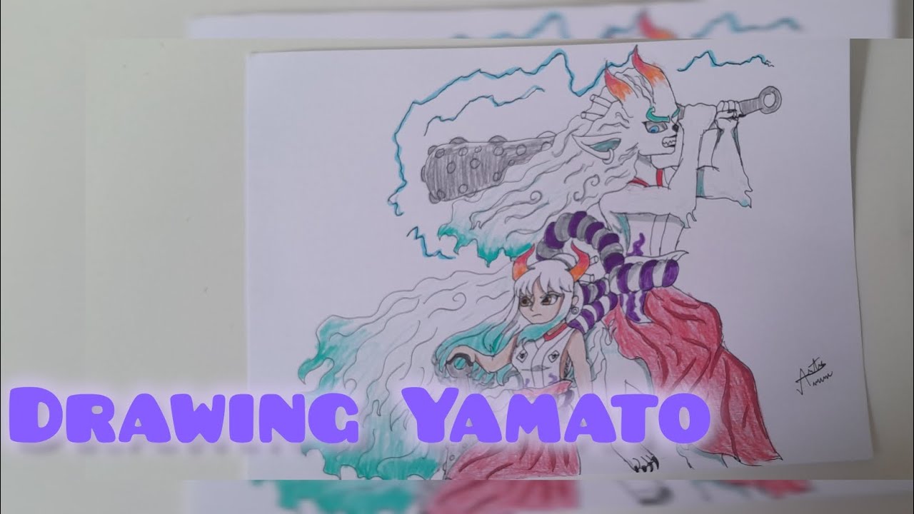 drawing Yamato one piece - YouTube