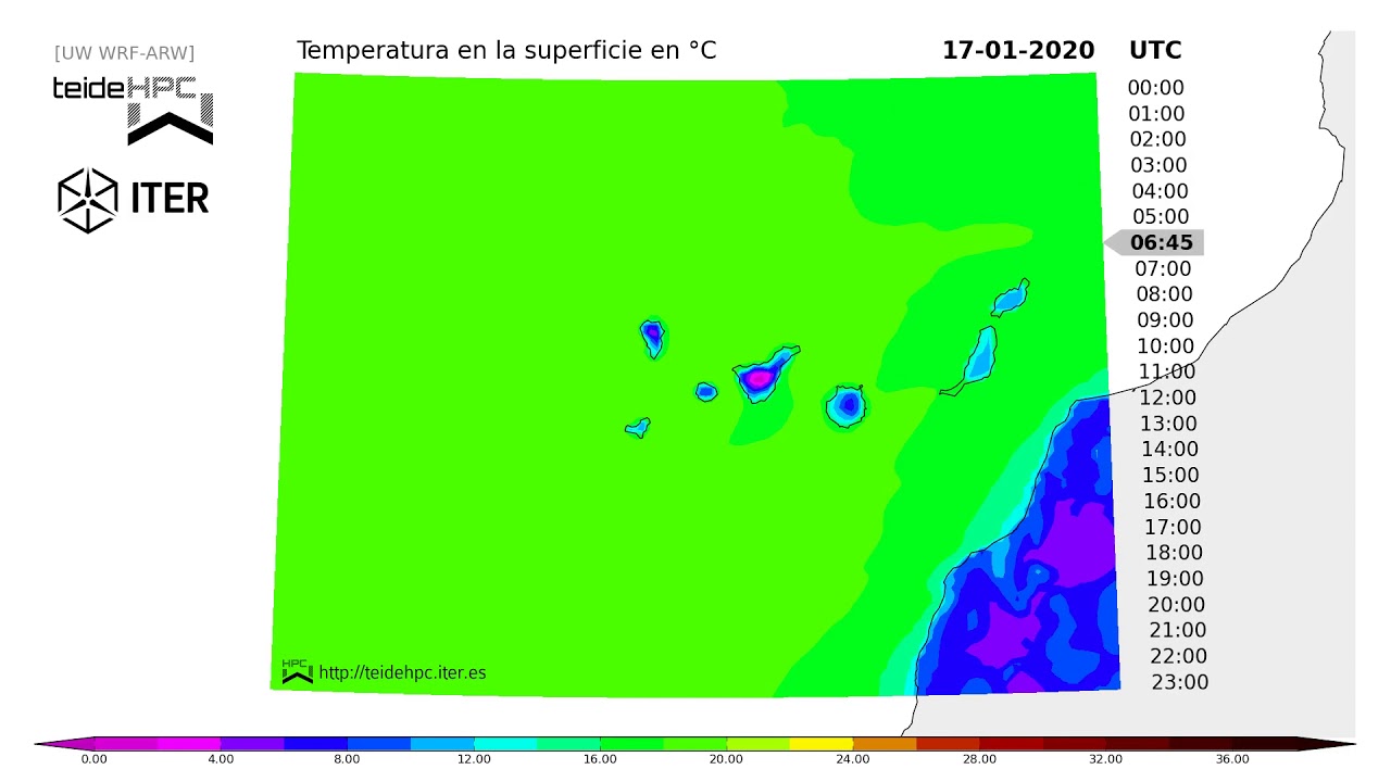 Canary Islands Temperature forecast: 2020-01-16 - YouTube