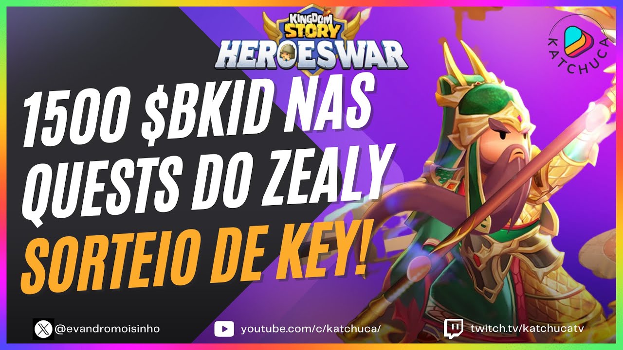 Sorteio de Key para o KINGDOM STORY e Como Quests do Zealy ganhe Tokens $bKID - YouTube