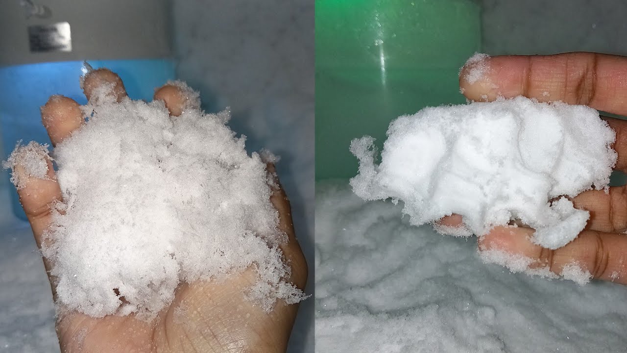 Humidifier freezer frost eating ice eating asmr - YouTube