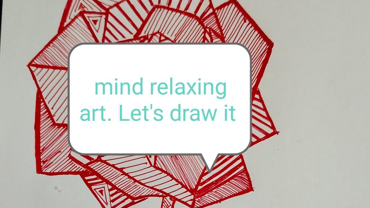 stress relief art . Everyone should draw this art 🎨 . Let's draw it 💕 ...