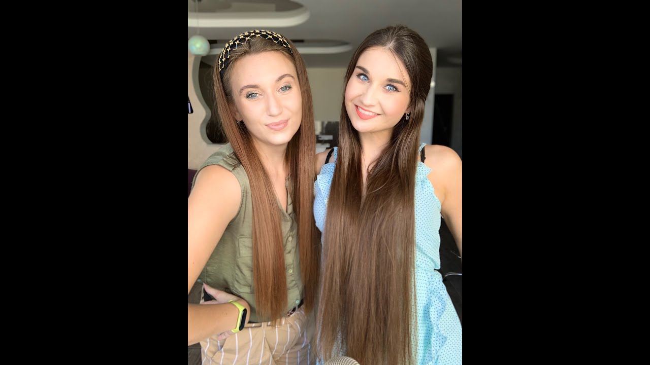 Sensual ASMR, hair care from Darya, washing, brushing, playing (short ...