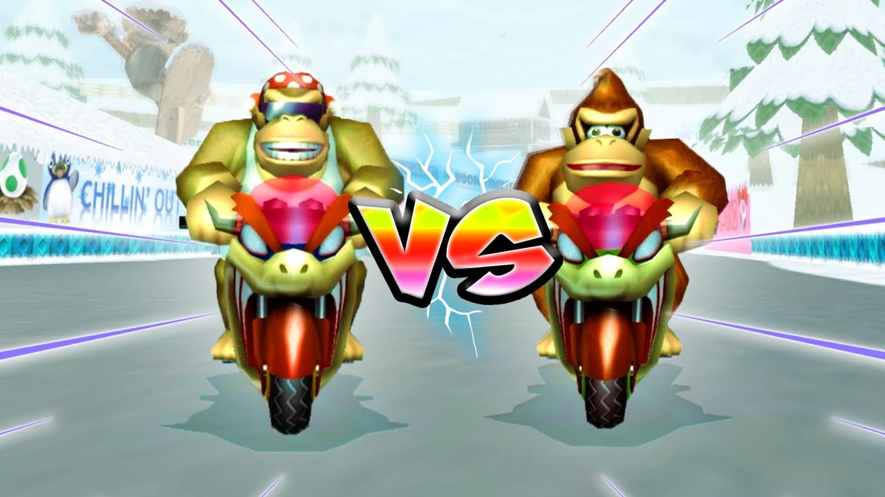 Mario Kart Wii - Donkey Kong Vs Funky Kong (Custom Tracks) - YouTube