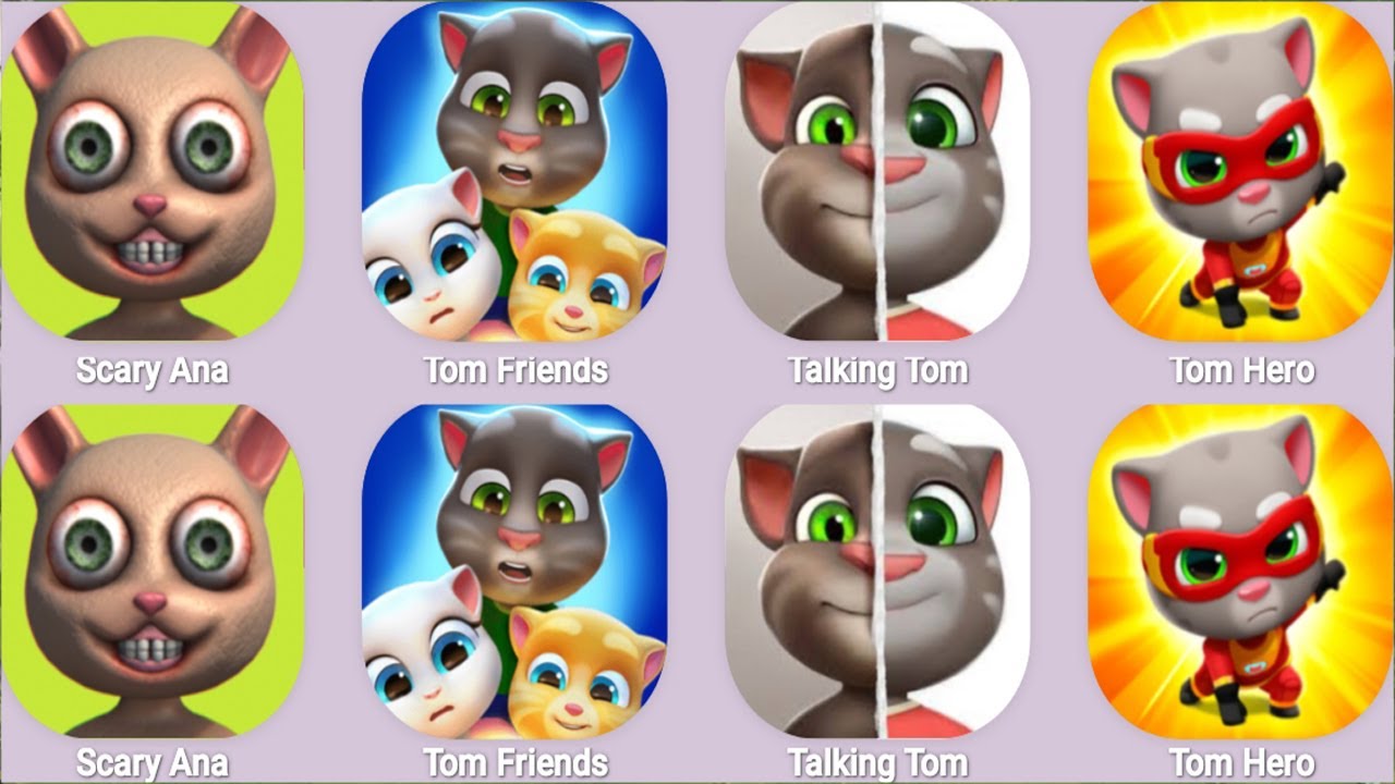 My Talking Tom Friends,Scary Ana,My Talking Tom ,Tom Hero... - YouTube
