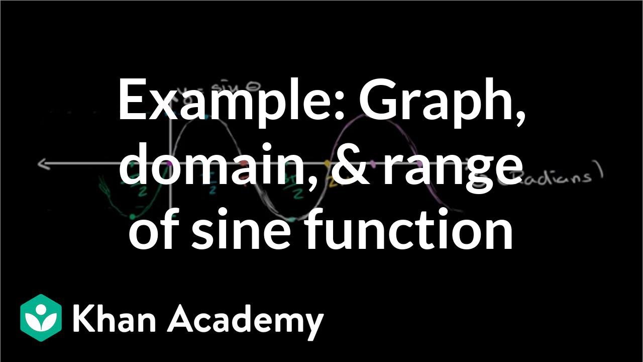 Example Graph Domain And Range Of Sine Function Trigonometry Example Graph Domain And Range Of Sine Function Trigonometry