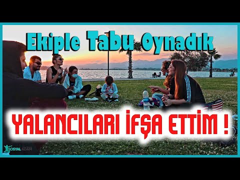 Ekiple Sahilde Tabu Oynadık | Yalancıları İfşa Ettim !