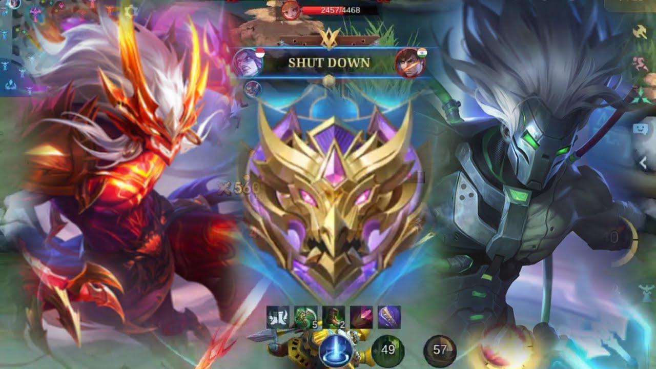 MOSKOV MYTHIC GAMEPLAY (5 IN 1) | MANIAC | TRIPLE KILL | BEST BUILD ...