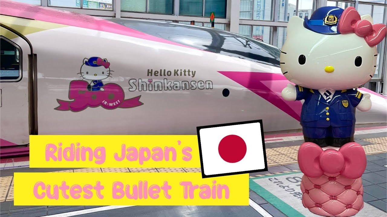 Riding Hello Kitty Shinkansen - Japan’s cutest bullet train! - YouTube