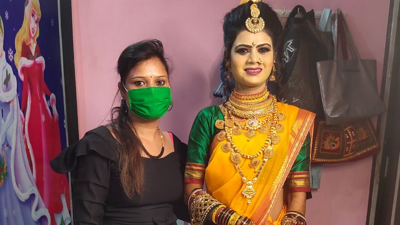Bridal makeup Navari look.. makeup artist 👉Chand Kavle - YouTube