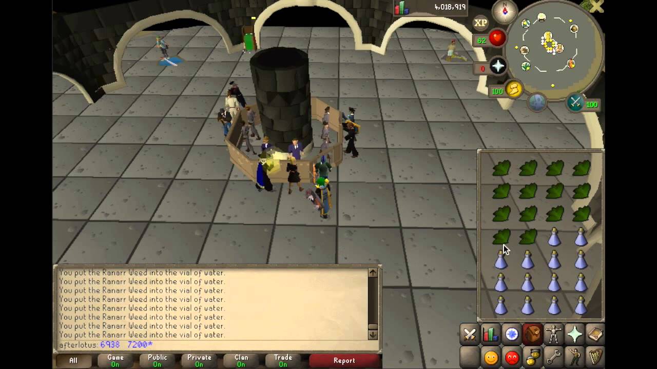 500k/hr OSRS Money Making Extremely Low Skill Ranarr potions - YouTube